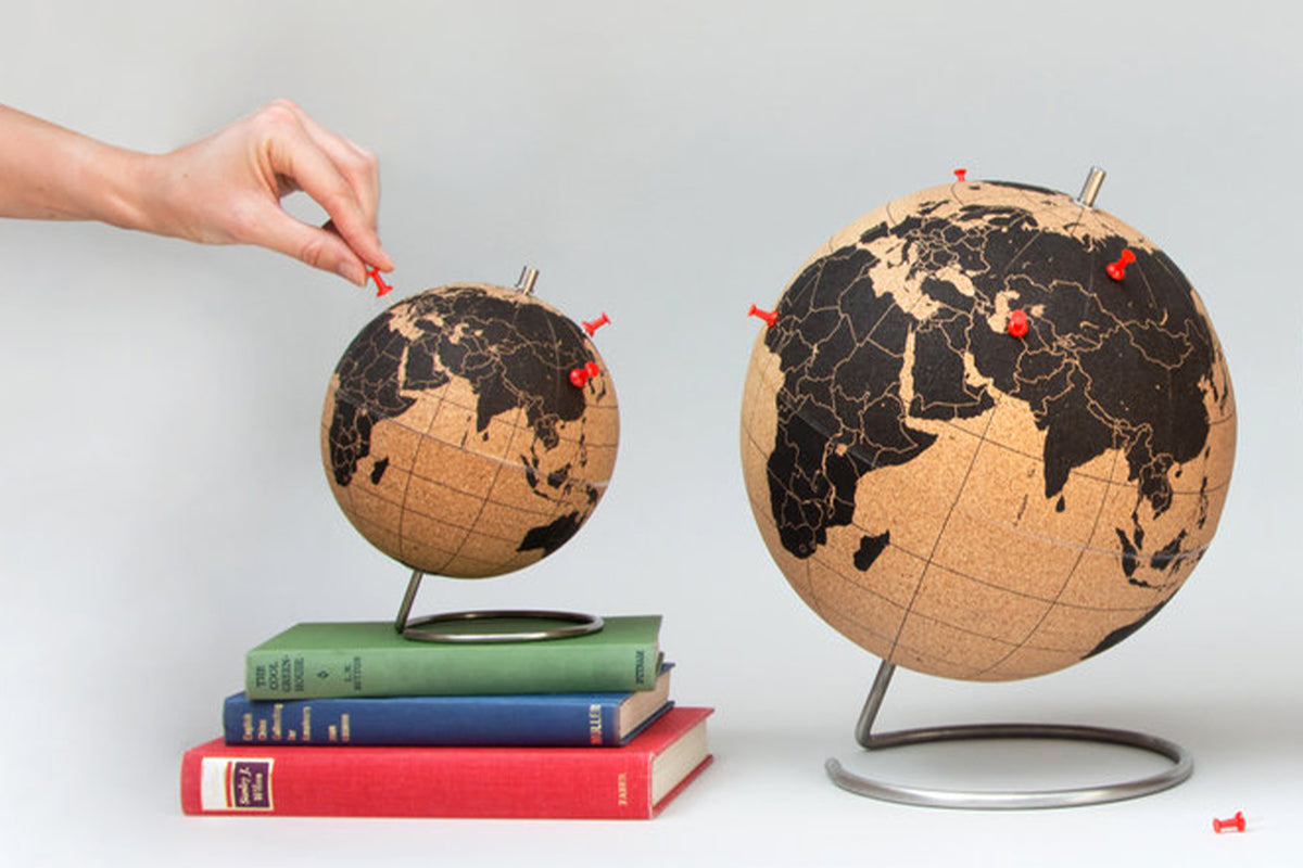 Pin Your Travels Cork Globe – Chasing Threads