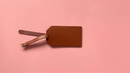 Stitch Your Own Design Luggage Tag - Brown Leather – Chasing Threads